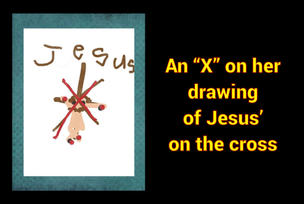 An “X” on Her Drawing of Jesus on the Cross” by Reva Lachica Moore ...